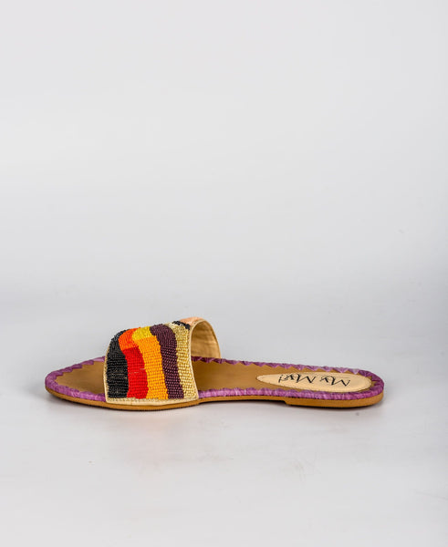 Colorful Beaded Mule Sliders (40% OFF) – MyMyfootwears