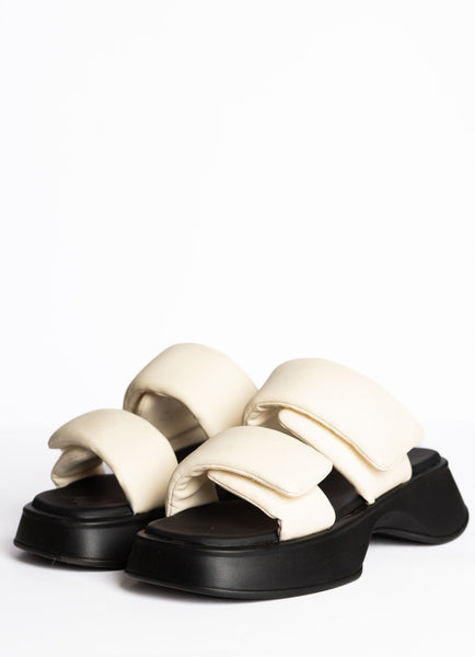 White platform slides – MyMyfootwears